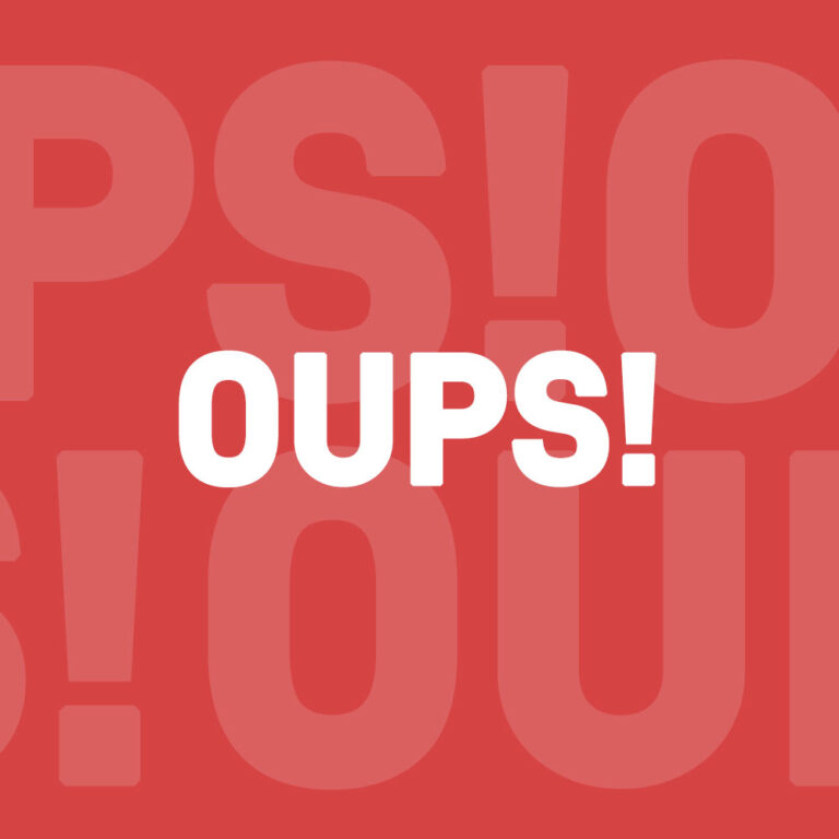 Oups | Autocollants | StickerDeco.fr