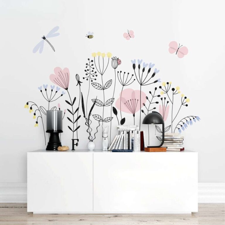 Sticker Champs de Fleurs - Adhésifs Fleurs | StickerDeco.fr