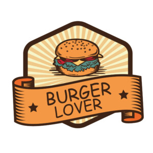 Sticker Burger Lover | Stickers Cuisine | Stickerdeco.fr