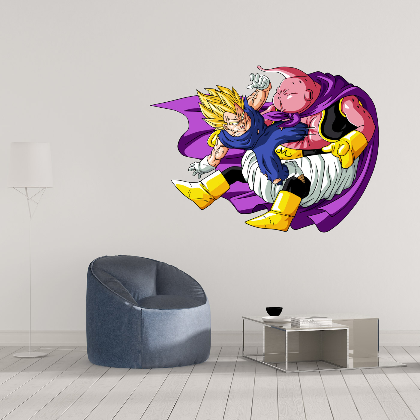 Sticker Mural Vegeta vs Boo - Sticker Deco