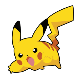 Sticker Mural Pikachu - Autocollants - StickerDeco.fr