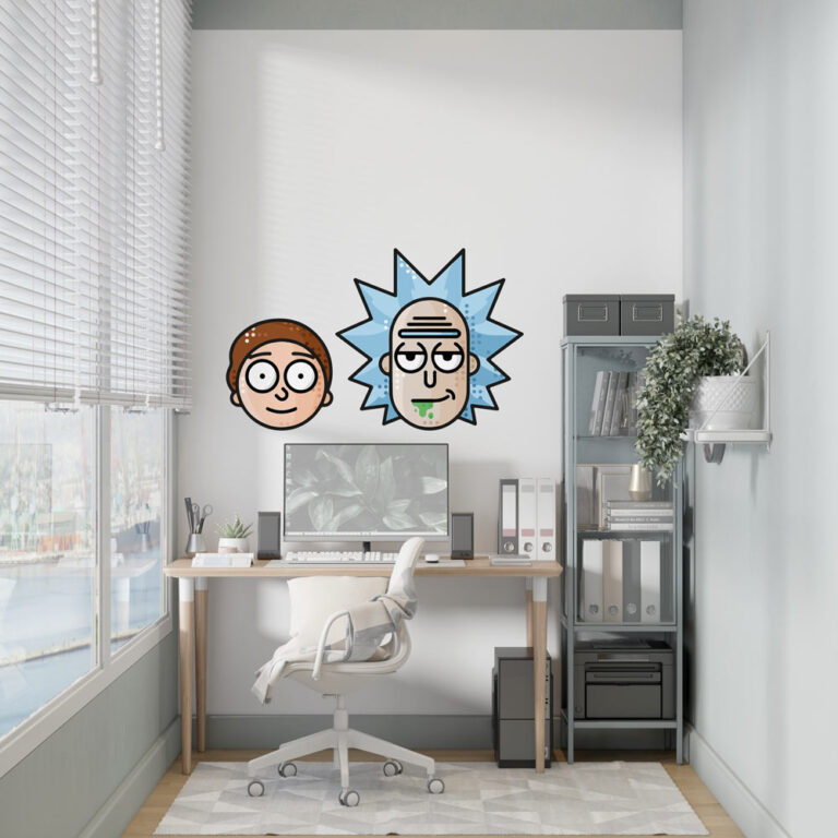 Sticker Rick and Morty Icones - Stickers Cartoons - Stickerdeco.fr