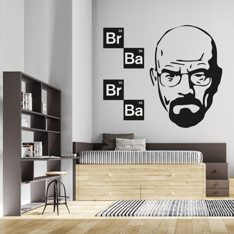 Sticker Breaking Bad Heisenberg - Adhésif - Stickedeco.fr