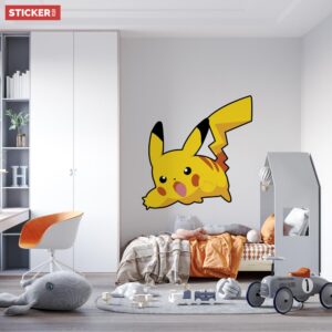 Sticker Mural Pikachu | Autocollants | StickerDeco.fr