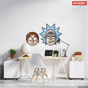 Sticker Rick and Morty Icones - Stickers Cartoons - Stickerdeco.fr