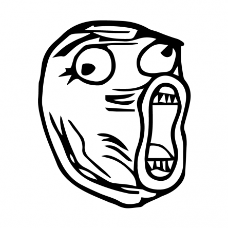 Sticker Mural Troll Face - Stickers Meme - Stickerdeco.fr