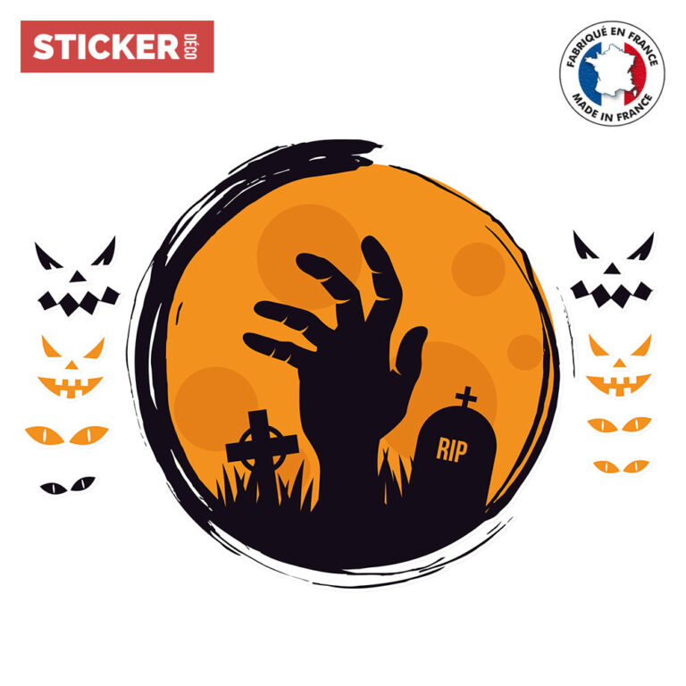 Sticker Mort Vivant Halloween | Stickers Halloween | Stickerdeco.fr