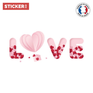 Sticker Love | Stickers Amour | Autocollants | Stickerdeco.fr