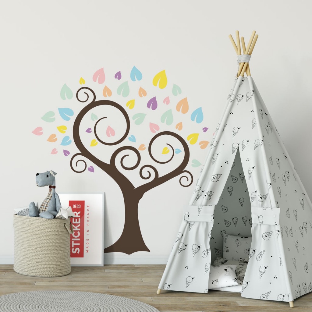 Sticker Arbre Printemps - Stickers Arbres | Stickerdeco.fr