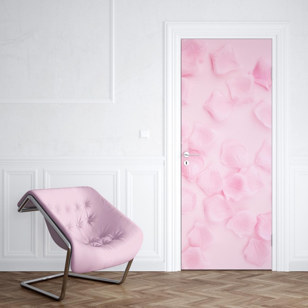 Sticker Porte Rose | Stickers Portes | Stickerdeco.fr
