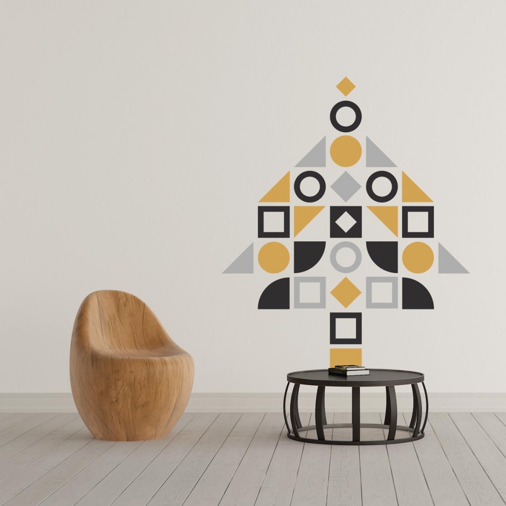 Sticker Arbre de Noël Moderne | Stickers Arbres | Stickerdeco.fr