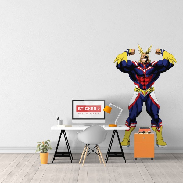 Sticker All Might - Stickers My Héro Académia | Stickerdeco.fr