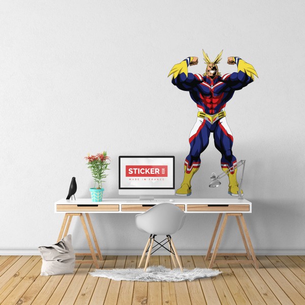 Sticker All Might - Stickers My Héro Académia | Stickerdeco.fr
