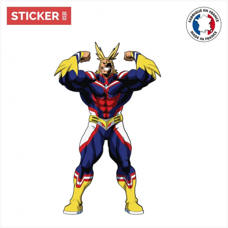 Sticker All Might - Stickers My Héro Académia | Stickerdeco.fr