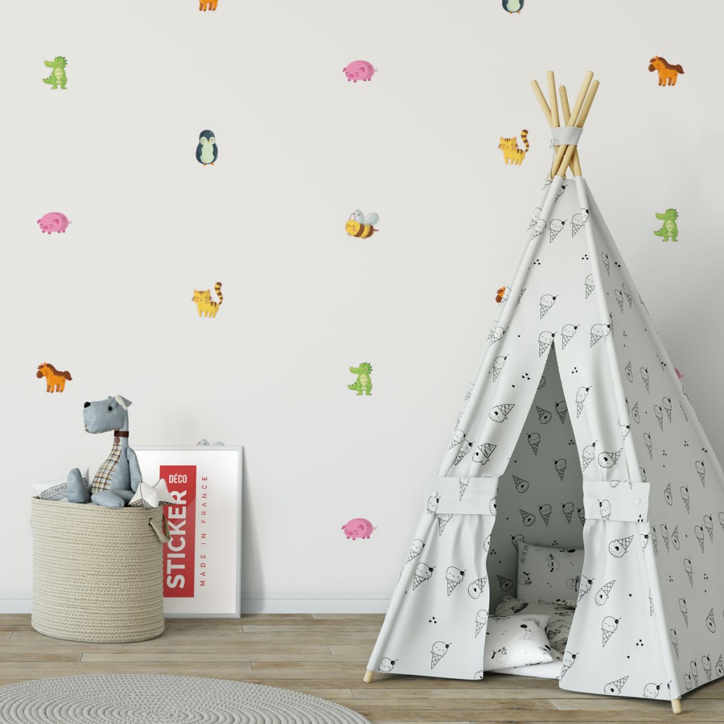 Sticker Elephantides | Stickers Animaux | Stickerdeco.fr