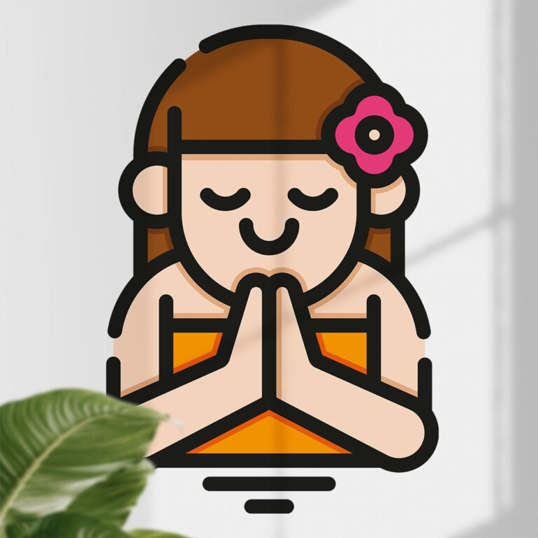 Sticker Femme Zen - Stickers Zen - Autocollants | Stickerdeco.fr