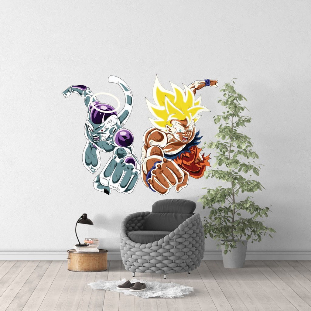 Sticker Goku Freezer | Dragon Ball Z | Autocollants | StickerDeco.fr