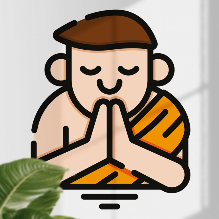 Sticker Homme Zen - Stickers Zen - Autocollants | Stickerdeco.fr