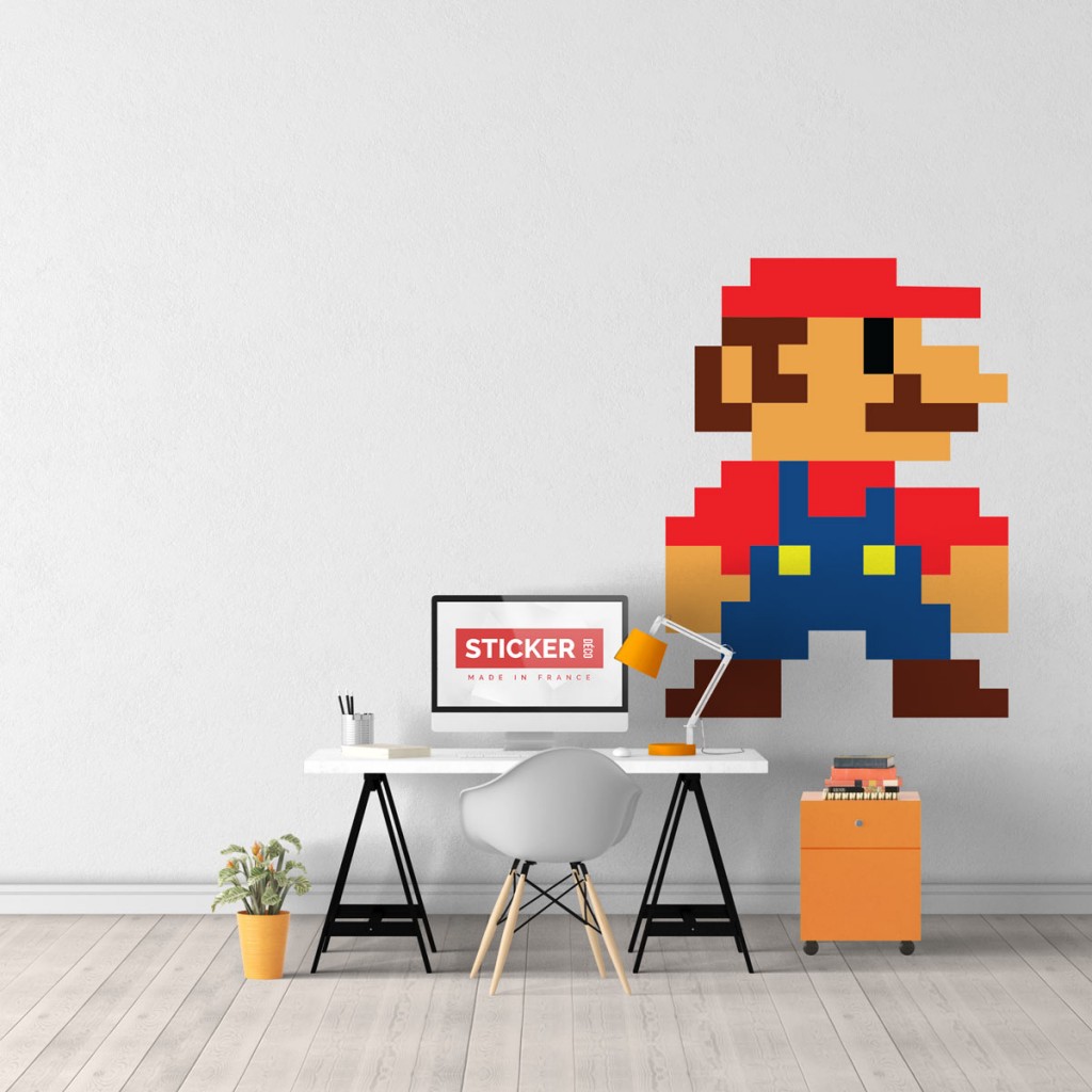 Sticker Yoshi - Stickers Mario - Autocollants | Stickerdeco.fr