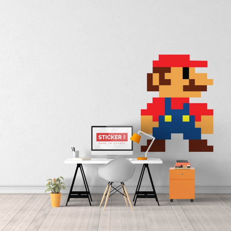 Sticker Bowser Mario - Stickers Mario - Autocollants | Stickerdeco.fr