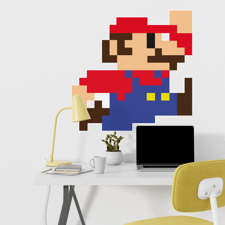 Sticker Mario Jump - Stickers Mario - Autocollants | Stickerdeco.fr