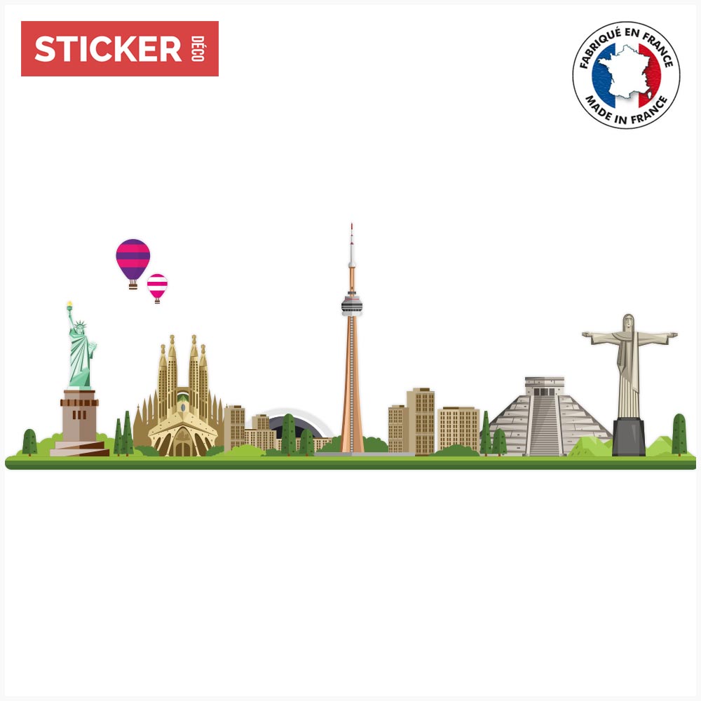 Sticker Monuments Américains - Stickers Monuments | Stickerdeco.fr