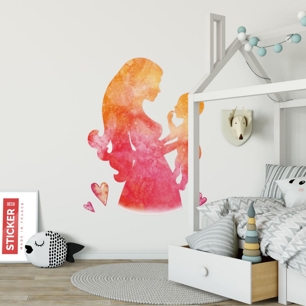 Sticker Amour Maternel - Stickers amour | Stickerdeco.fr