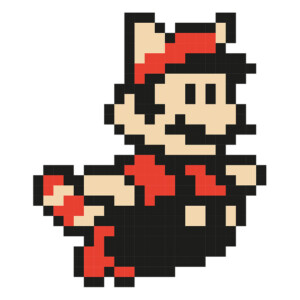 Sticker Mario Pixel Art | Autocollants Mario Bros | Stickerdeco.fr
