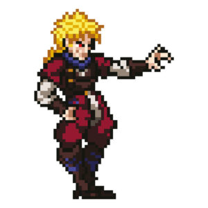 Sticker Dio Pixel Art - Sticker Jojo's Adventure | Stickerdeco.fr