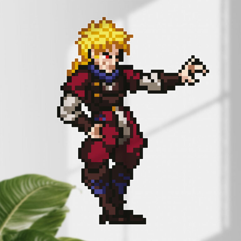 Sticker Mario Pixel Art | Autocollants Mario Bros | Stickerdeco.fr