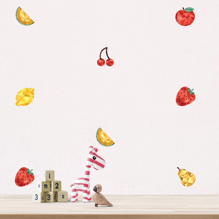 Stickers Fruits Cristallisés | Autocollant Fruits | Stickerdeco.fr