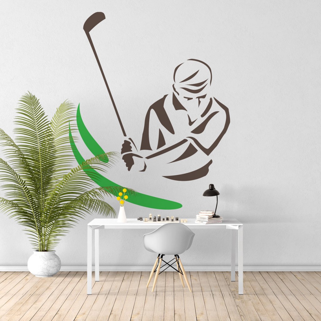 Sticker Garçon Golf - Stickers Sport - Autocollants | Stickerdeco.fr