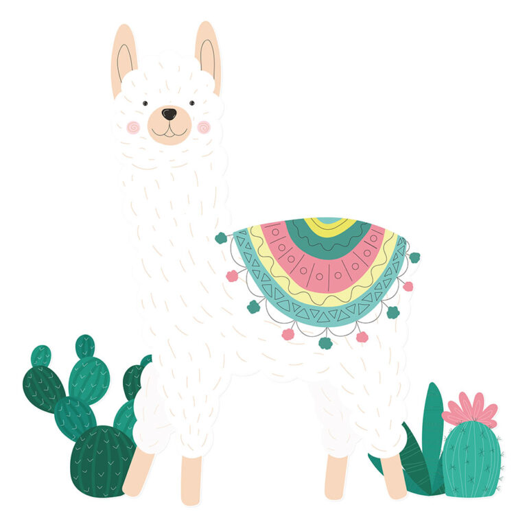 Sticker Lama Mexicain 2 | Stickers Animaux | Stickerdeco.fr