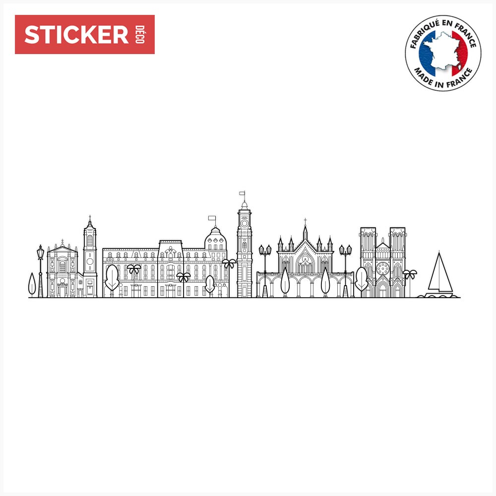 Sticker Ville Paris - Stickers Paris - Autocollants | Stickerdeco.fr