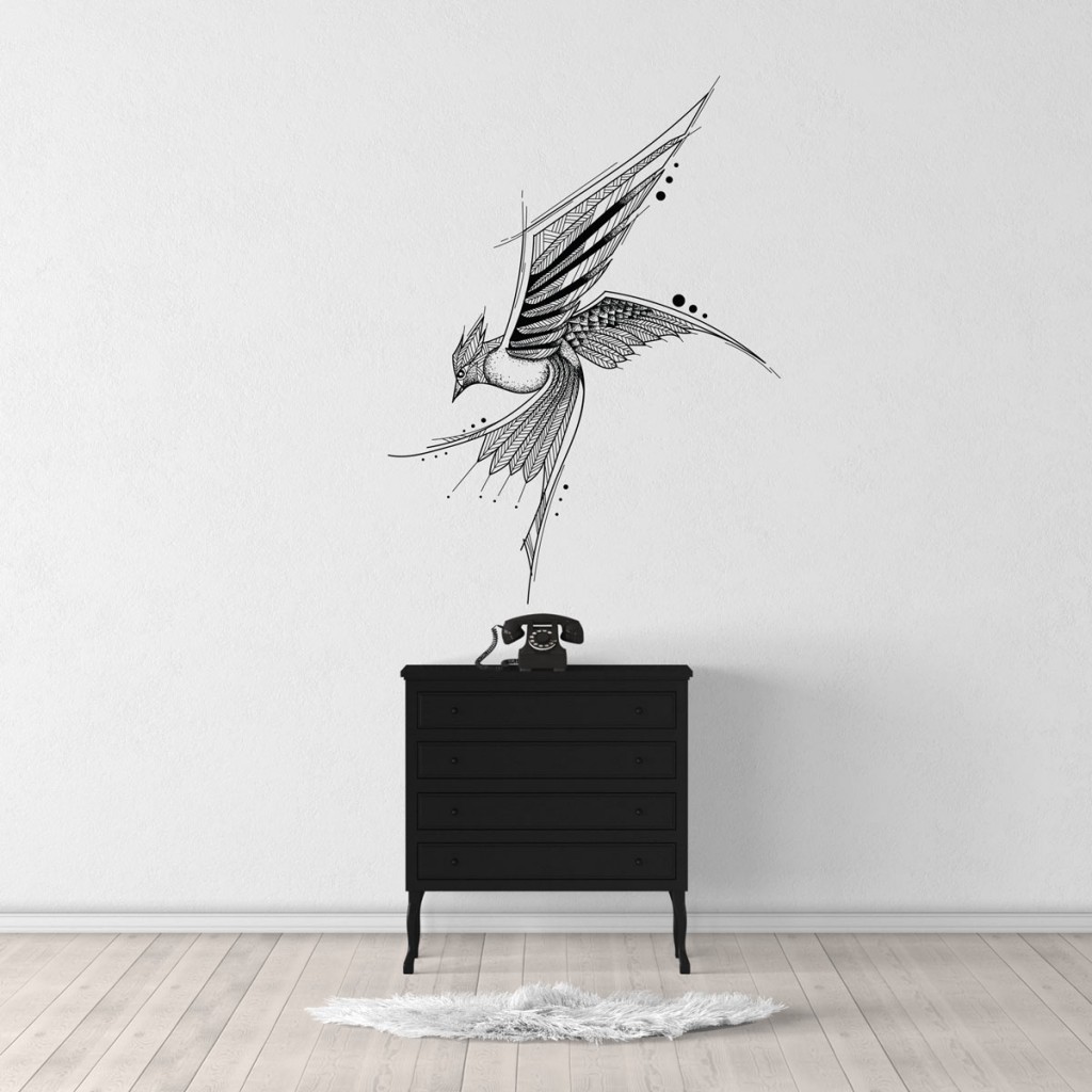 Sticker Oiseaux Origami - Stickers Muraux | Stickerdeco.fr