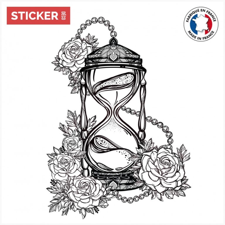 Sticker Sablier Mandala - Stickers Mandalas - Autocollants | Stickerdeco.fr