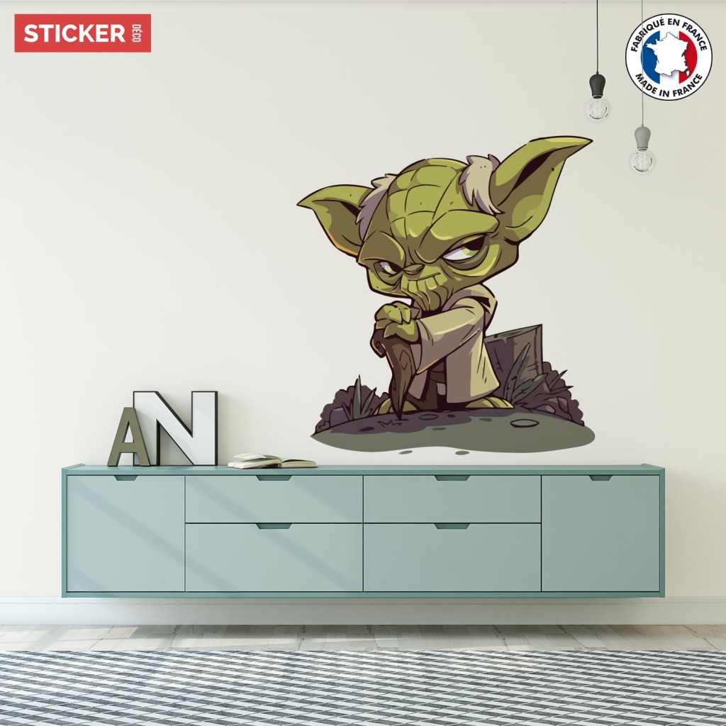 Sticker Yoda - Stickers Star Wars - Autocollants | Stickerdeco.fr