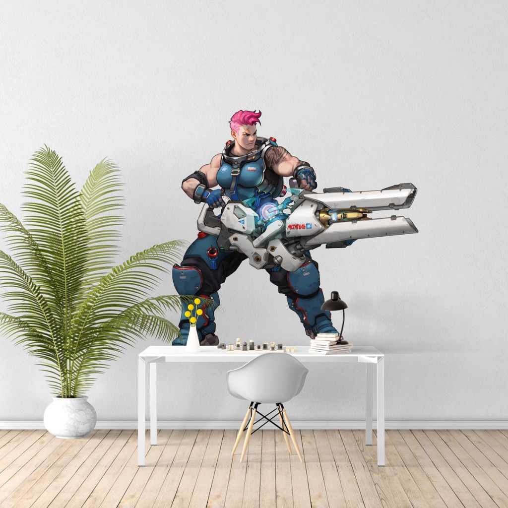 Sticker Zarya Overwatch - Stickers Overwatch | Stickerdeco.fr