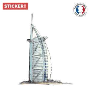 Sticker Burj Al Arab - Stickers Monuments - Sticker | Stickerdeco.fr