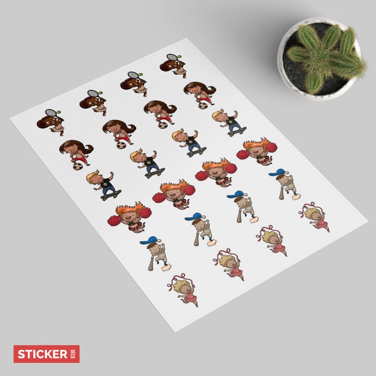 Sticker Rugby Minimalisme - Stickers Sports - Stickerdeco.fr