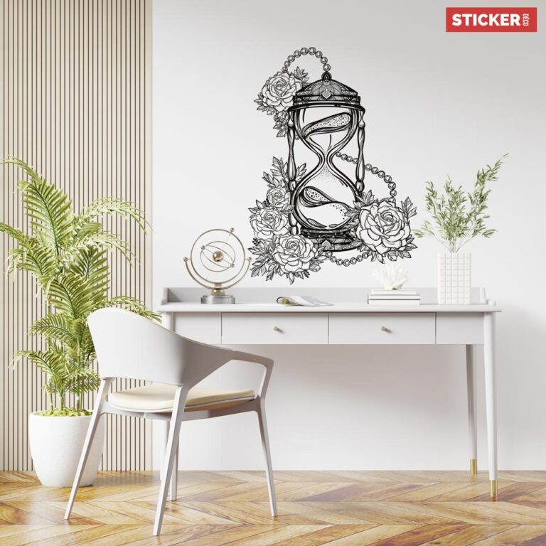 Sticker Sablier Mandala - Stickers Mandalas | Stickerdeco.fr