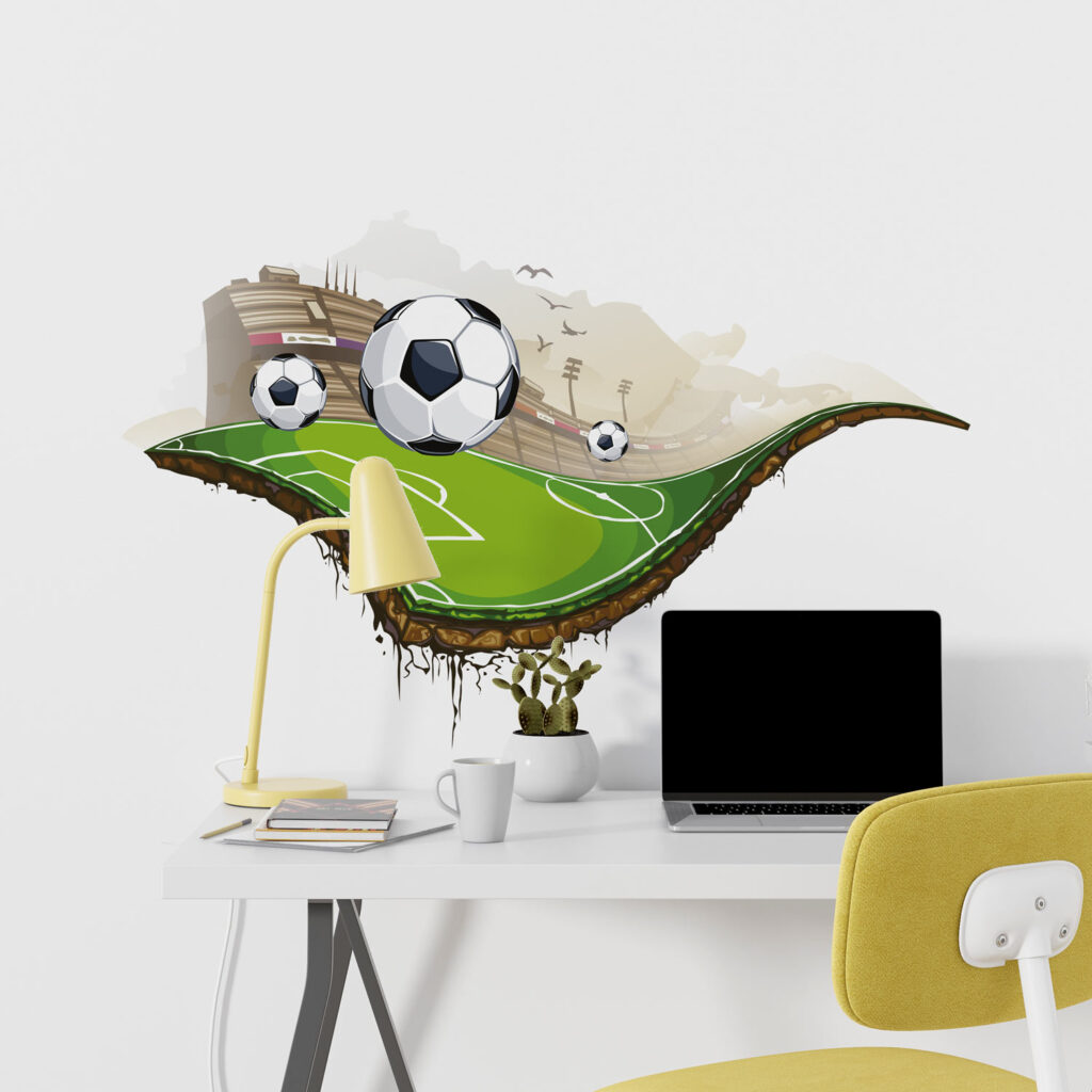 Sticker Rugby Minimalisme - Stickers Sports - Stickerdeco.fr