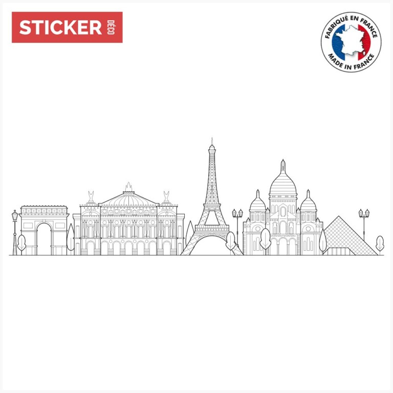 Sticker Paris Aquarelle - Stickers Paris | Stickerdeco.fr