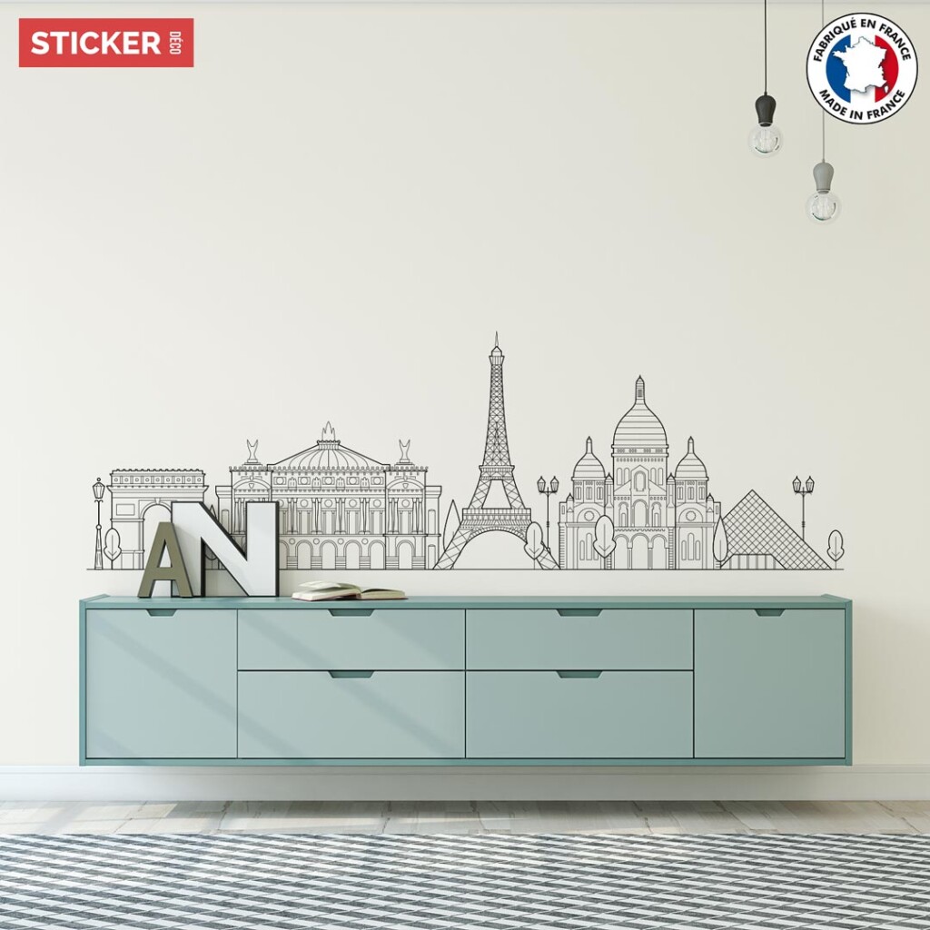 Sticker Ville Paris - Stickers Paris - Autocollants | Stickerdeco.fr