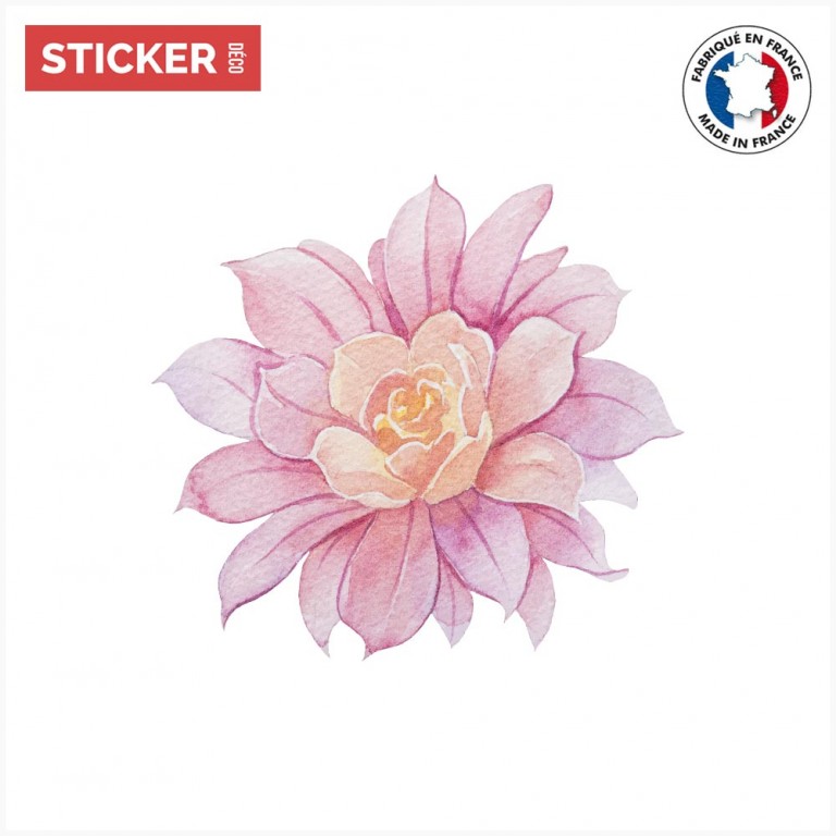 Sticker Fleur Rose - Stickers Fleurs - Autocollant | Stickerdeco.fr