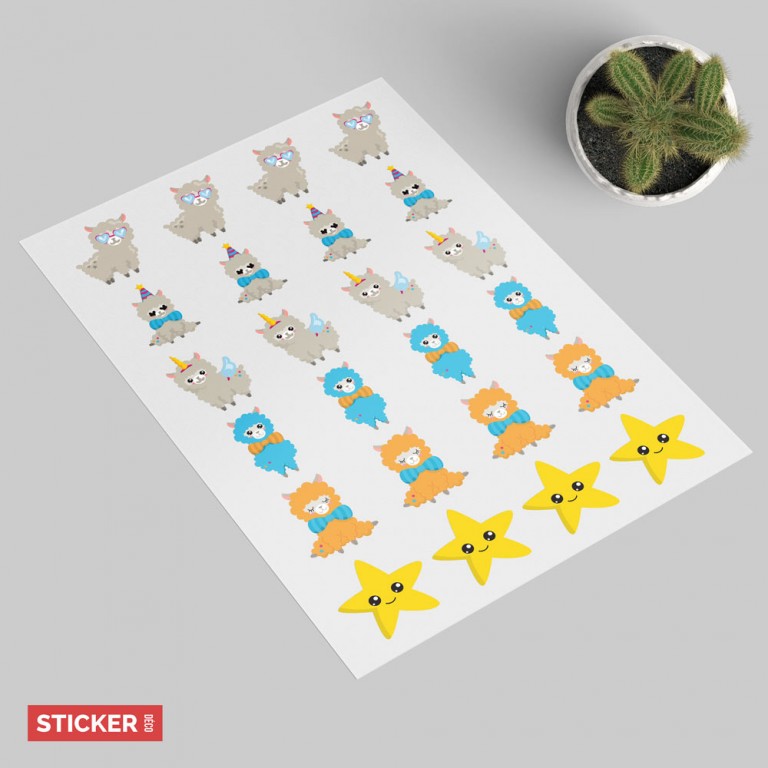 Sticker Lama | Sticker Animaux | Autocollants | Stickerdeco.fr