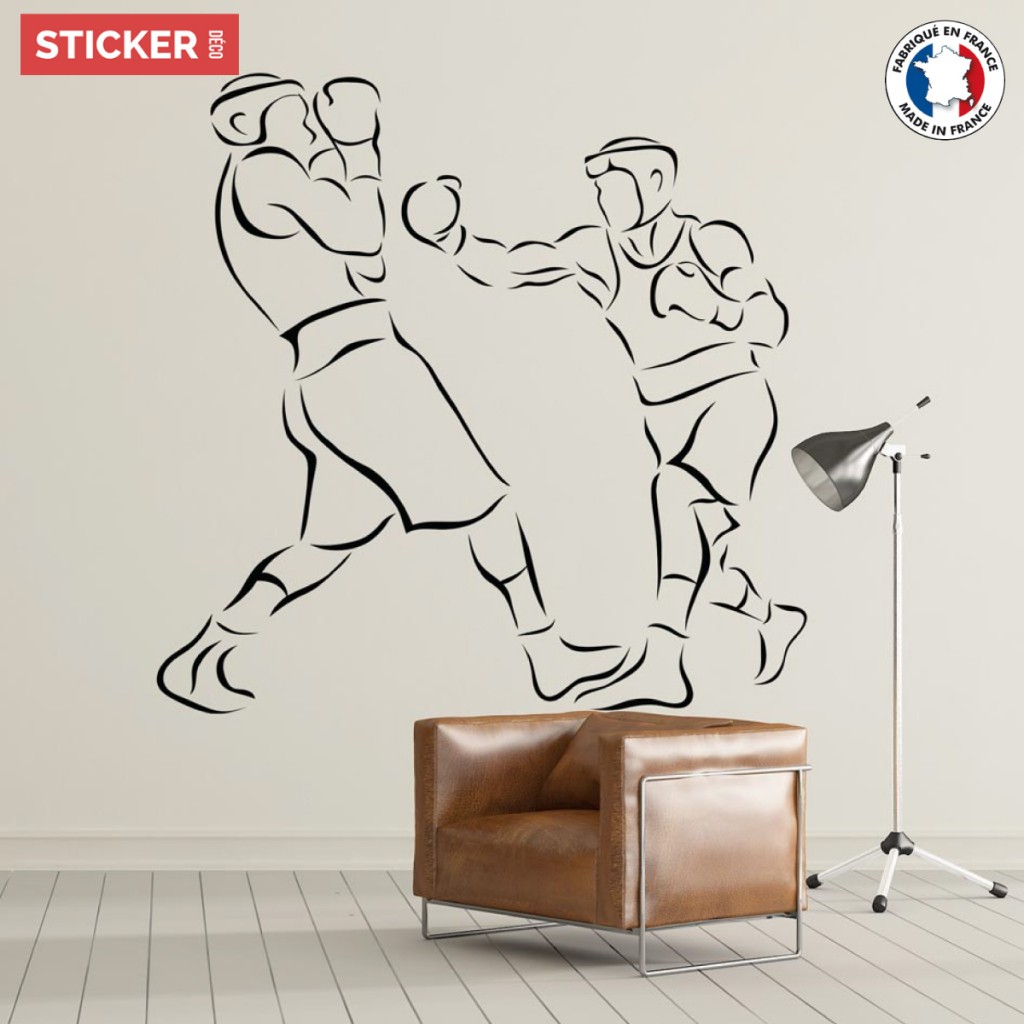 Sticker Boxe | Stickers Sport | Adhésifs Muraux | Stickerdeco.fr