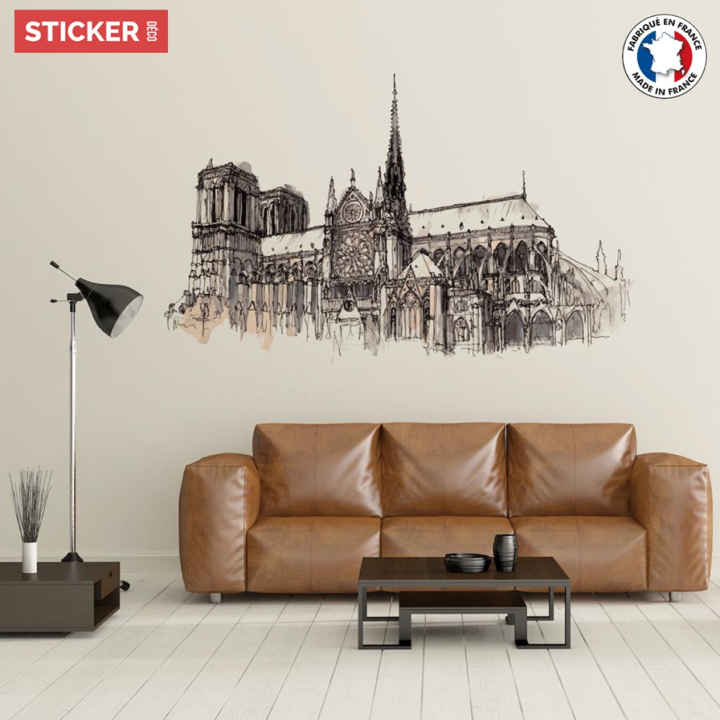 Sticker Paris Esquisse - Stickers Paris Tour Eiffel | Stickerdeco.fr