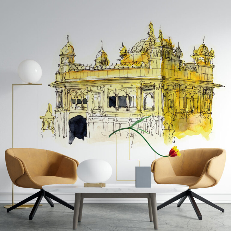Sticker Harmandir Sahib - Monuments Inde | Stickerdeco.fr