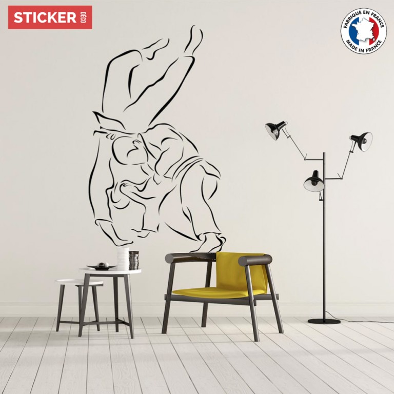 Sticker Judo - Stickers Sports - Autocollants - Stickerdeco.fr